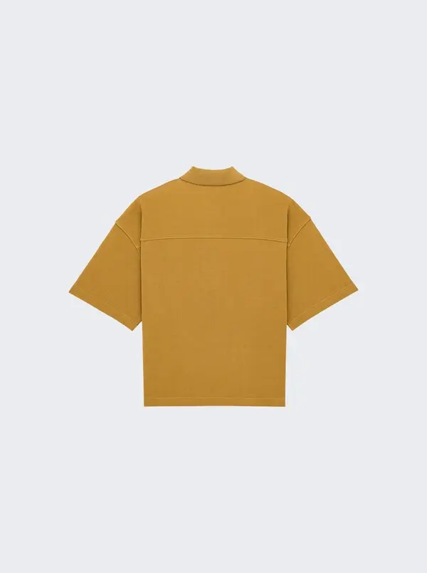 Saint Laurent Cassandre Oversize Polo Shirt - Yellow