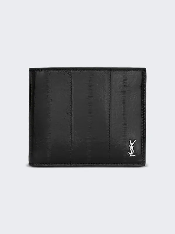 Saint Laurent Tiny Cassandre East/west Wallet - Black