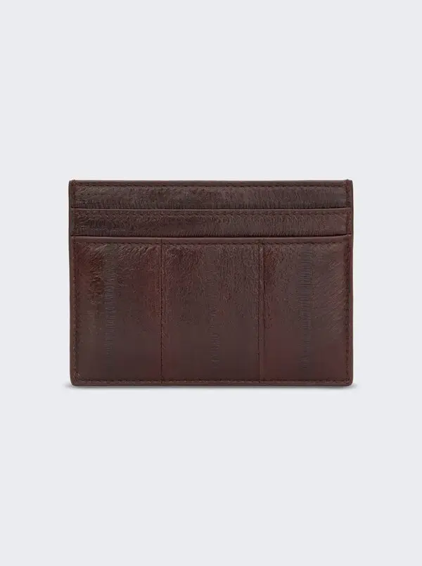 Saint Laurent Tiny Cassandre Card Case Scotch