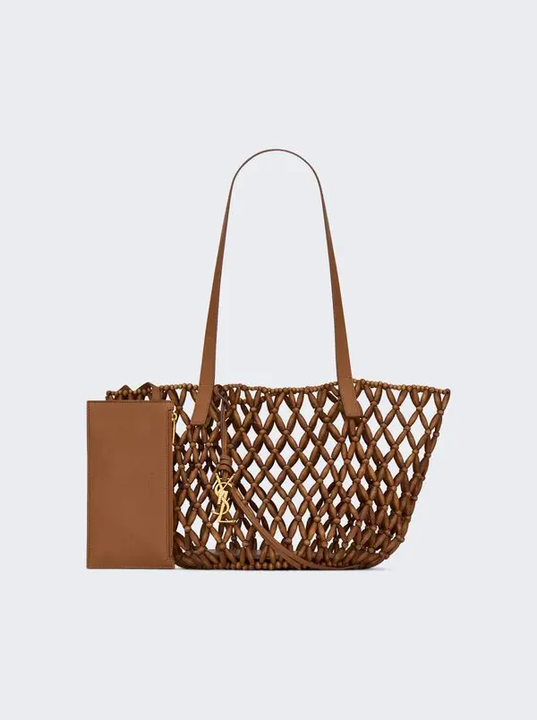 Saint Laurent Panier Small Beaded Basket Tote