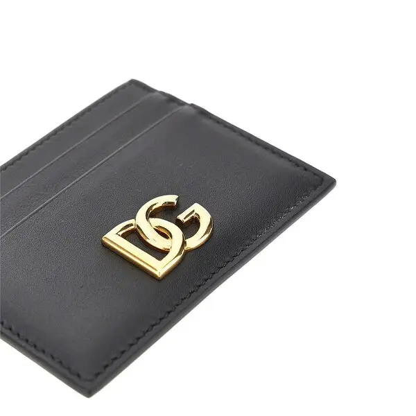 Dolce & Gabbana Leather Cardholder With Dg Logo