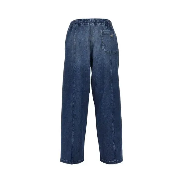 Emporio Armani Stretch Denim Loose Fit Pants