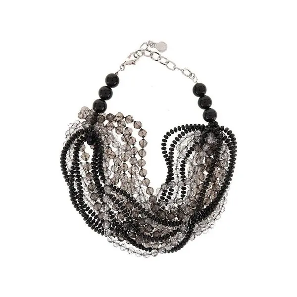 Emporio Armani Faceted Beads Multi-strand Necklace