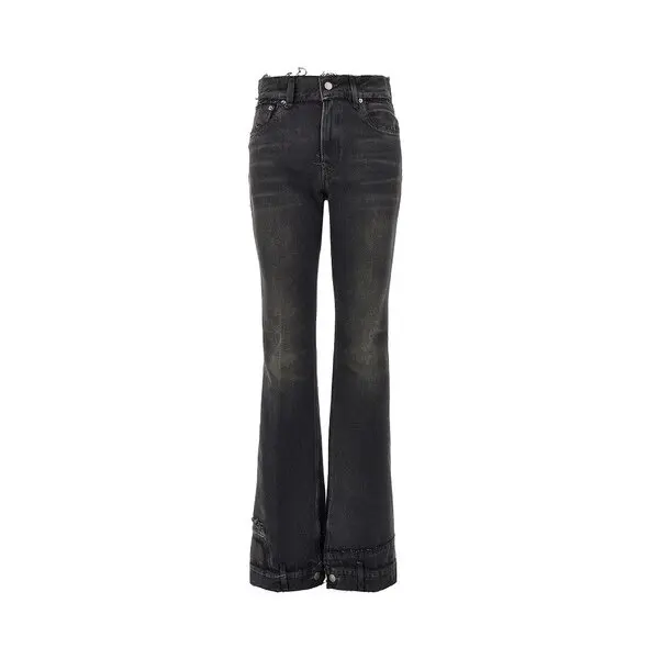 HAIKURE Flora Vintage Effect Jeans - Black