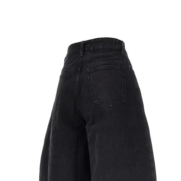 Jacquemus Ovalo Wide Leg Denim Pants