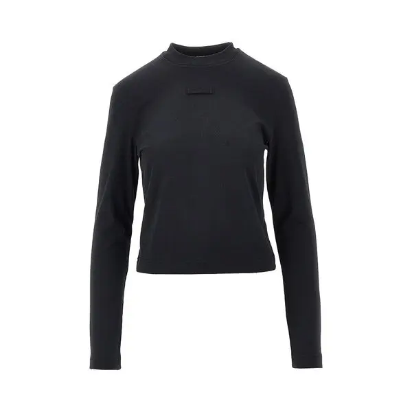 Jacquemus Long-leeved 'gro Grain' T-hirt - Black