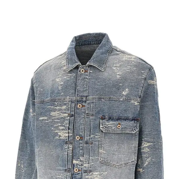 Emporio Armani Denim Jacket With Vintage Effect