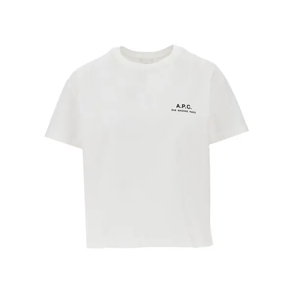 A.p.c. Logo Print Short T-shirt - White