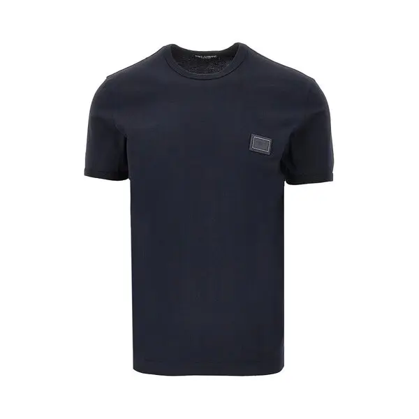Dolce & Gabbana Logo Plate T-shirt - Blue