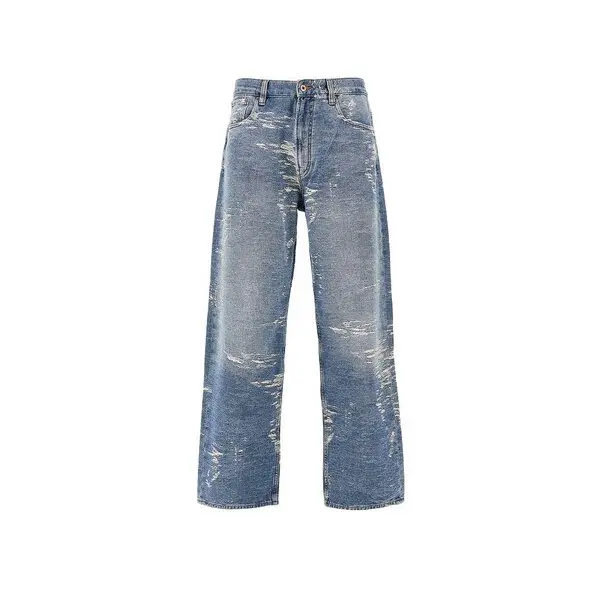 Emporio Armani Five-pocket Jeans Vintage Effect Oversized Fit - Grey