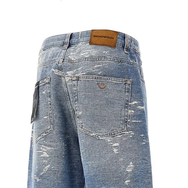 Emporio Armani Five-pocket Jeans Vintage Effect Oversized Fit