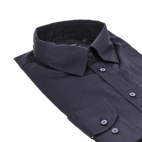 Emporio Armani Cotton-blend Technical Poplin Hirt