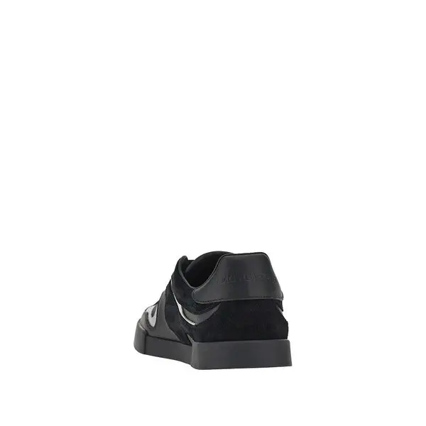 Dolce & Gabbana Portofino Leather Sneakers - Black