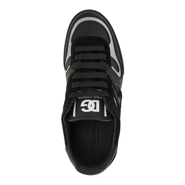 Dolce & Gabbana Portofino Leather Sneakers - Black
