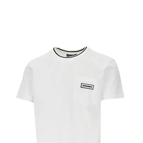 Dolce & Gabbana T-shirt With Pocket And Logo Patch