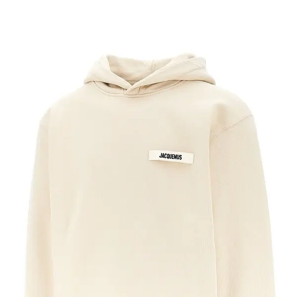 Jacquemus Fleece-back Cotton Jersey Hoodie With Embroidered Logo