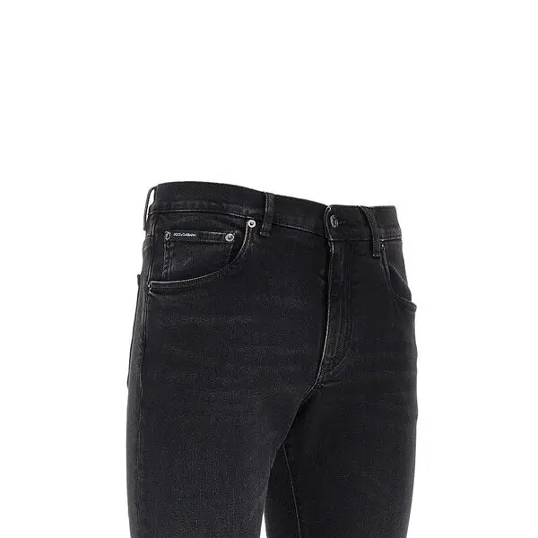 Dolce & Gabbana Stretch Cotton Denim Slim Fit Jeans