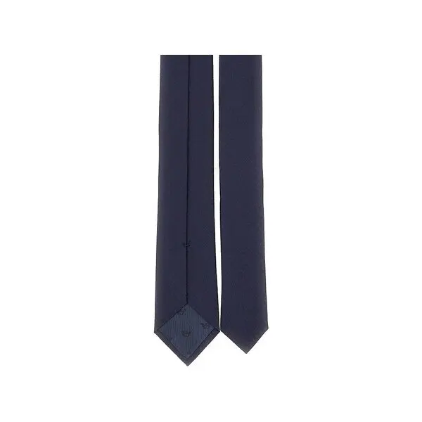 Emporio Armani Silk Jacquard Logo Necktie