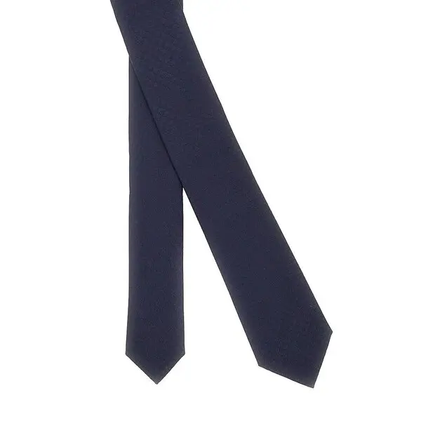 Emporio Armani Silk Jacquard Logo Necktie