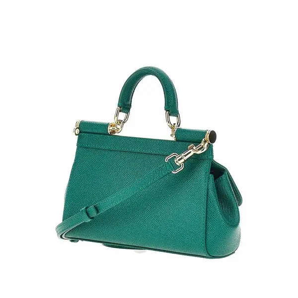 Dolce & Gabbana Dauphine Leather Mini Sicily Bag