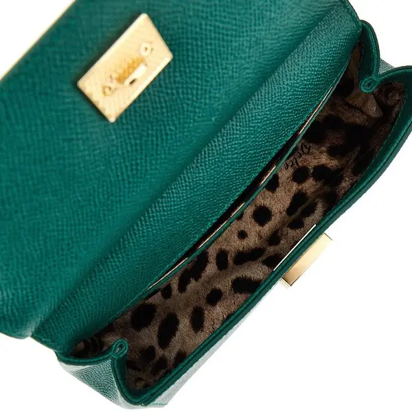 Dolce & Gabbana Dauphine Leather Mini Sicily Bag