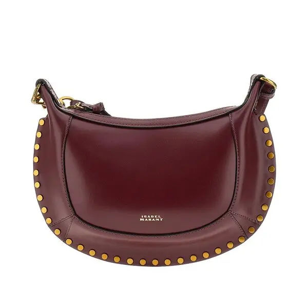 Isabel Marant Étoile Leather Oskan Moon Bag - Red