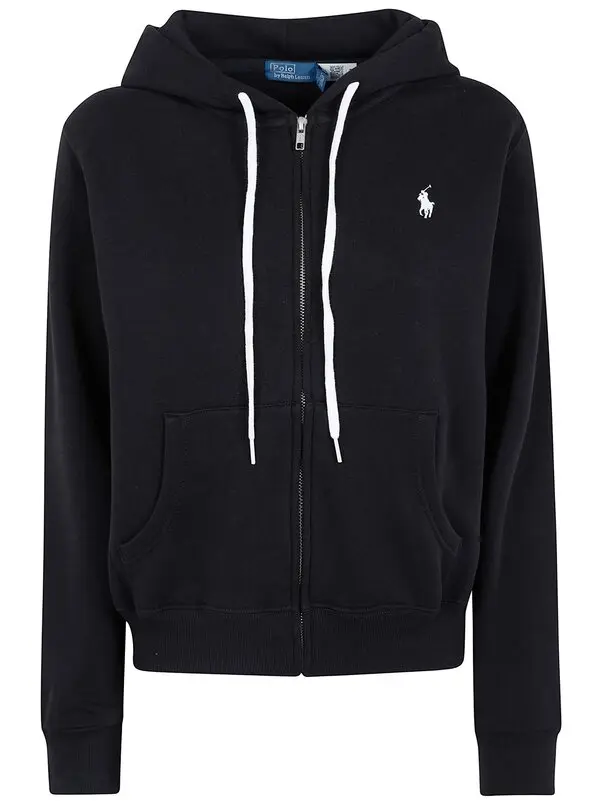 Polo Ralph Lauren Full-zip Hooded Sweatshirt - Black