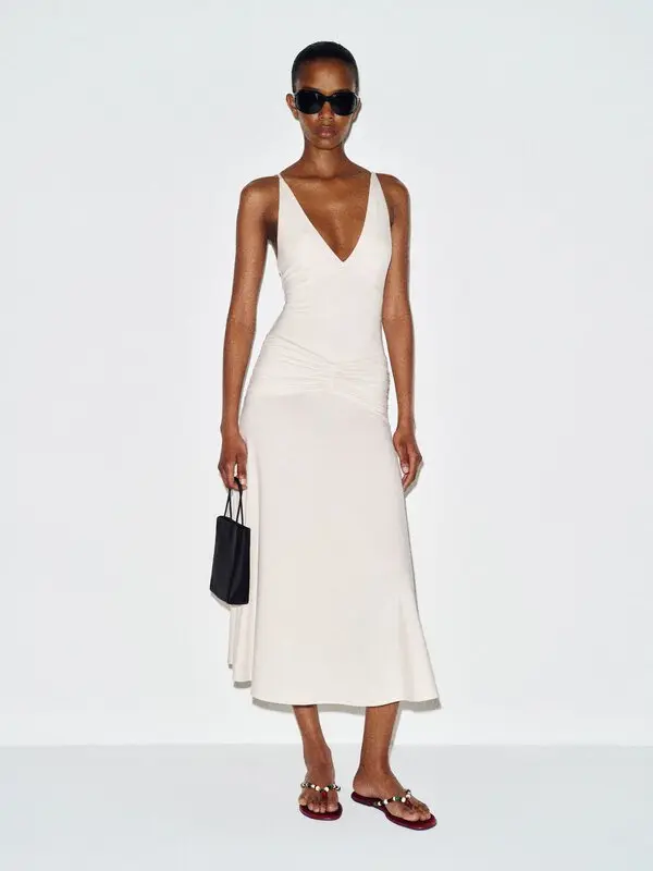 REFORMATION Gwen Knit Dress - Ivory