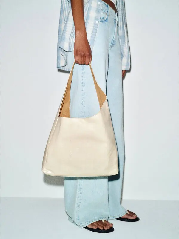 REFORMATION Medium Vittoria Minimal Tote - Ivory