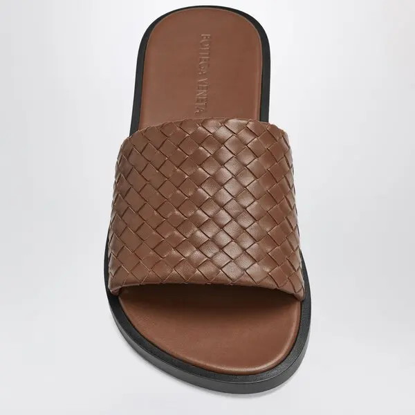 Bottega Veneta Elio Woven Leather Mules