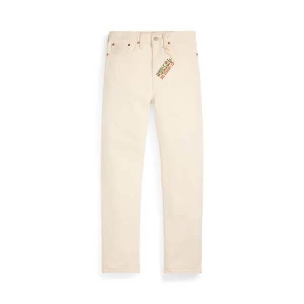 Ralph Lauren Mid-rise Straight Leg Jeans In Japanese Stretch Denim