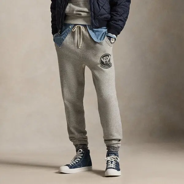 Ralph Lauren Fleece Graphic Sweatpant - Loft Heather