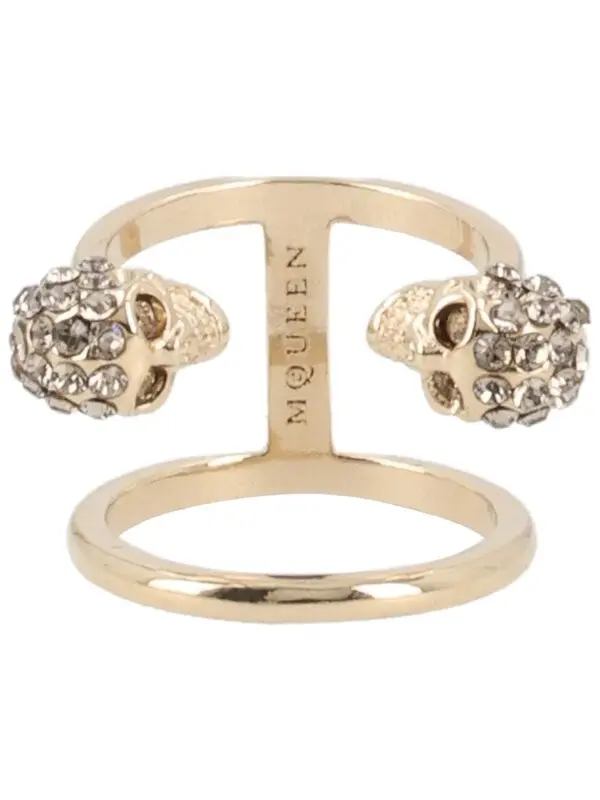 Alexander McQueen Anello Skull Ring - Gold