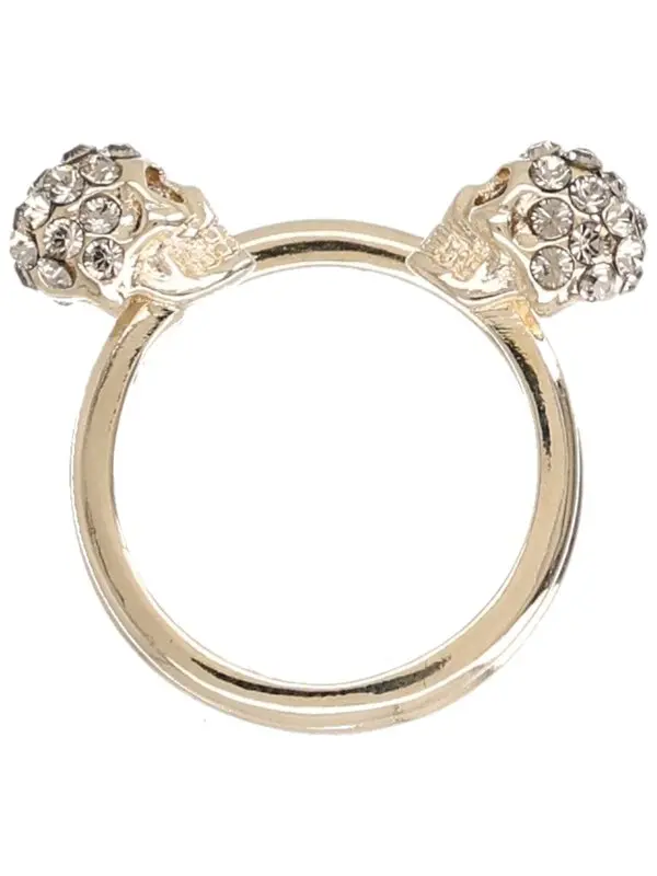 Alexander McQueen Anello Skull Ring - Gold