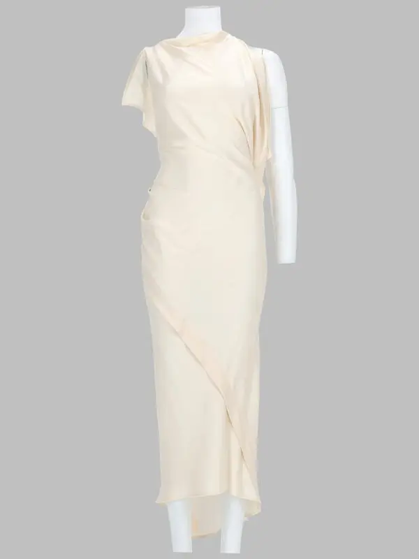 Victoria Beckham Kyra Midi Dress - Cream