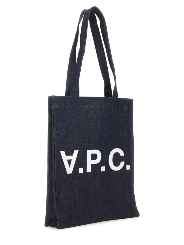 A.p.c. Tote Bag In Denim - Blue