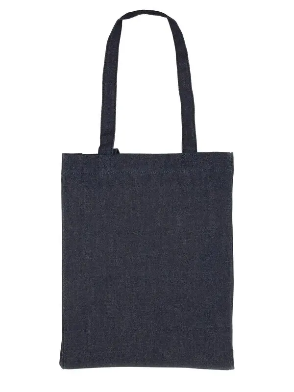 A.p.c. Tote Bag In Denim - Blue