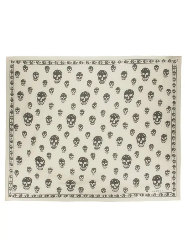 Alexander McQueen Foulard Skull - Cream