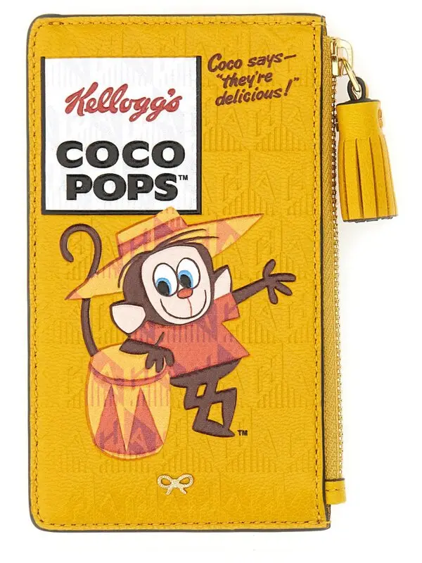ANYA HINDMARCH Portacarte Coco Pops - Yellow