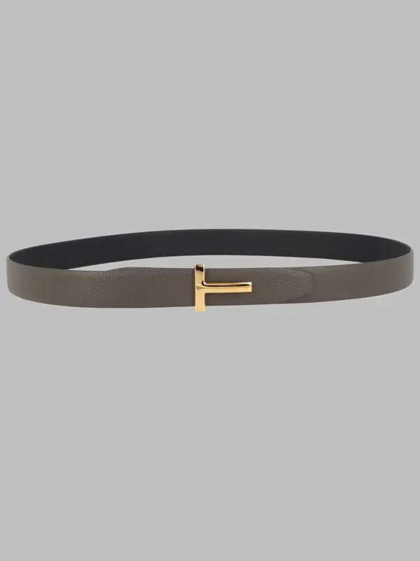 TOM FORD T Icon Leather Belt - Multicolor