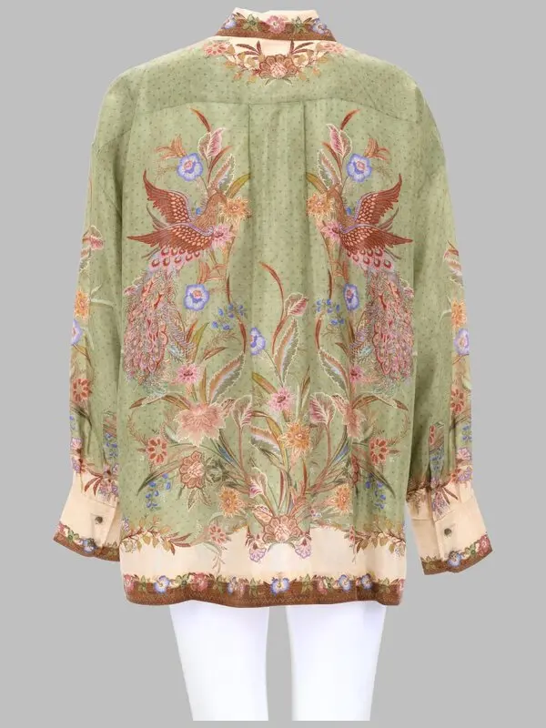 Zimmermann Indra Relaxed Fit Silk Shirt