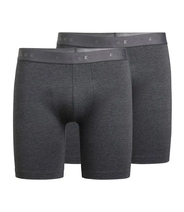 Falke 2-pack Long Leg Boxer Daily Comfort - Grey