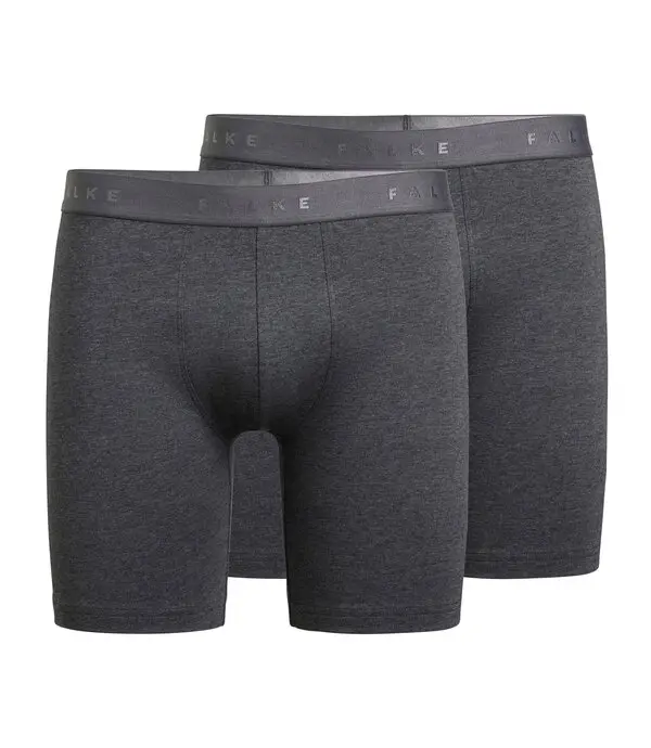Falke 2-pack Long Leg Boxer Daily Comfort - Grey