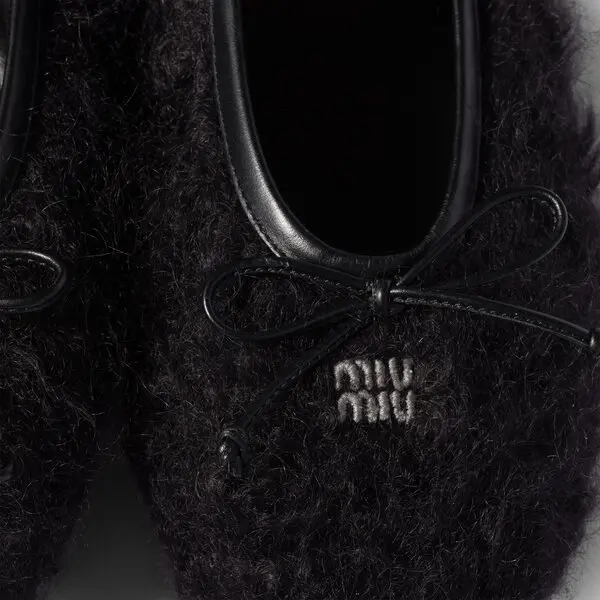 Miu Miu Mohair Ballerinas