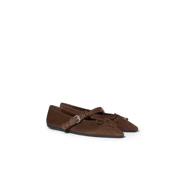 Miu Miu Suede Ballerinas