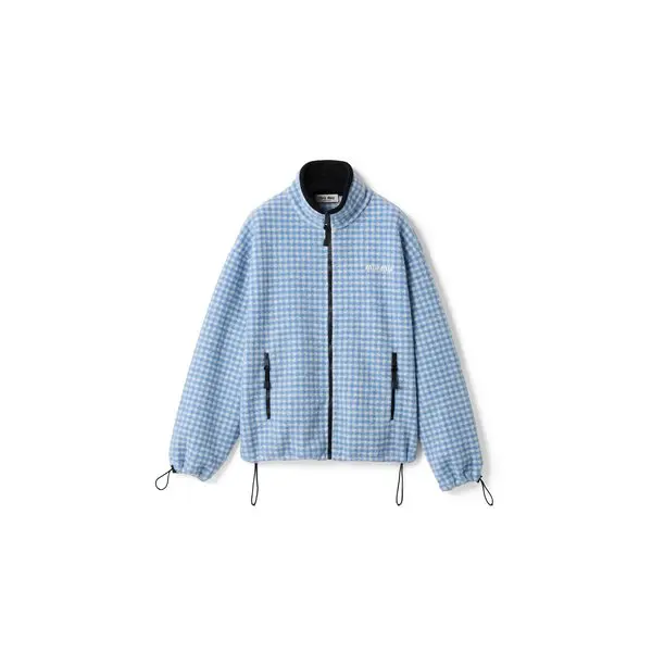 Miu Miu Gingham Check Fleece Jacket