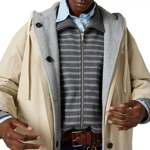 Miu Miu Single-breasted Cotton And Fleece Caban Jacket