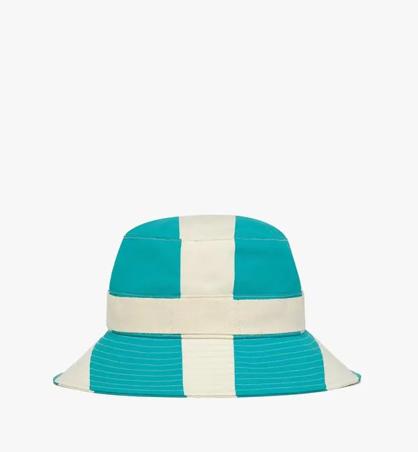 Mcm X We The Best Bucket Hat In Cotton Twill - Ceramic