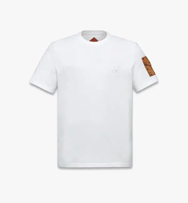 Mcm Logo Pocket Sleeve T-shirt - White
