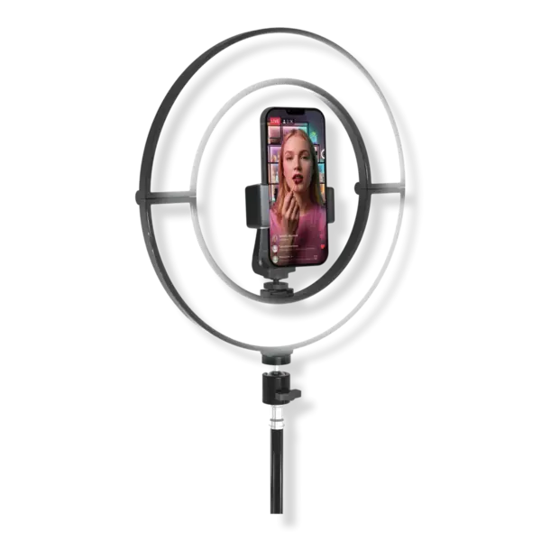 BEAUTY BY BOWER Aurafold Foldable Makeup Ring Light With Stand - One-color